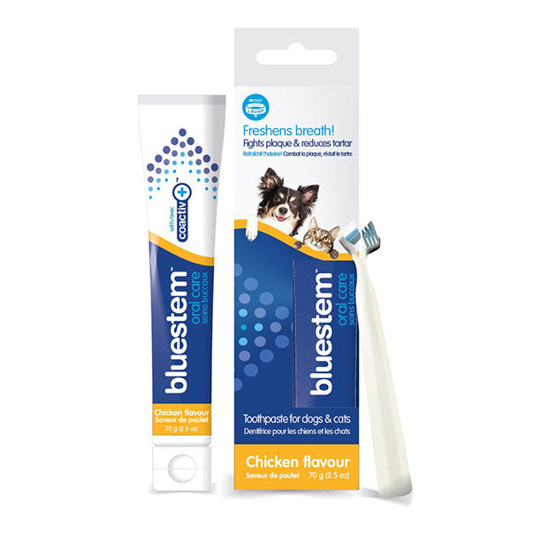 Bluestem Oral Care - Toothbrush & Toothpaste Combo | BARKS n' REC
